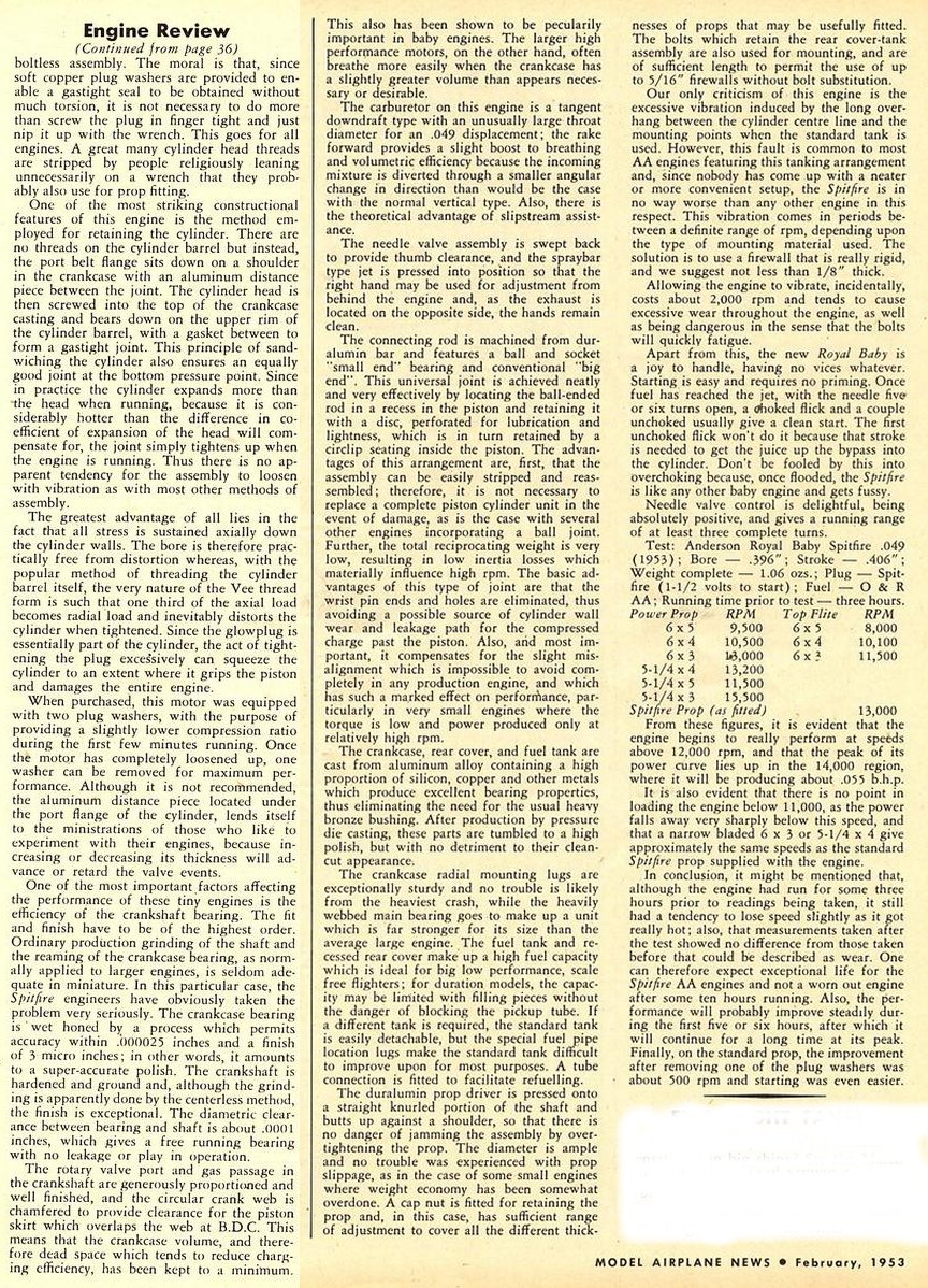 Anderson Royal Baby Spitfire