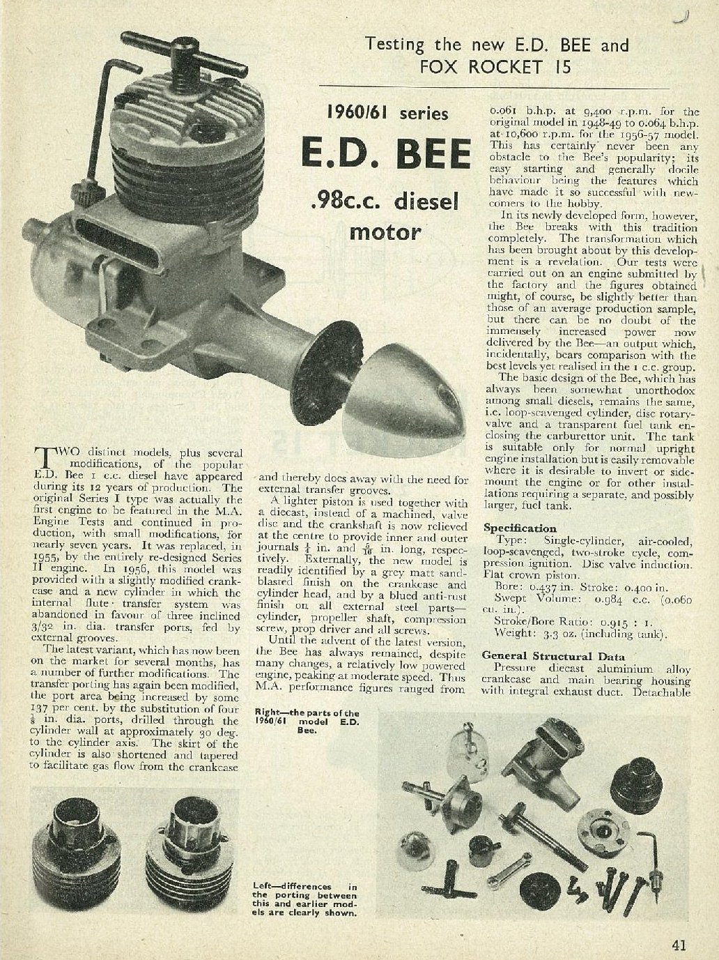 ED Bee Series 1960-61