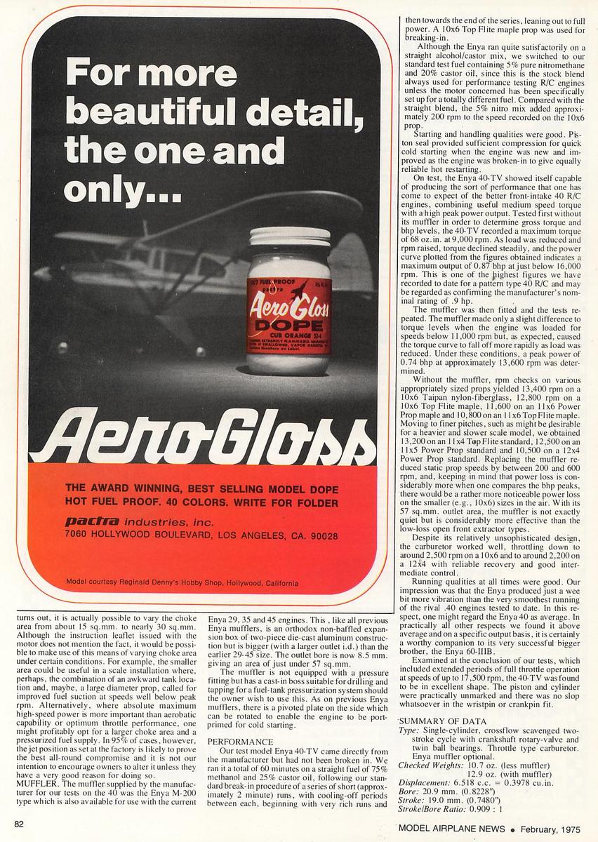 Enya 40 TV Model 6002 (2)