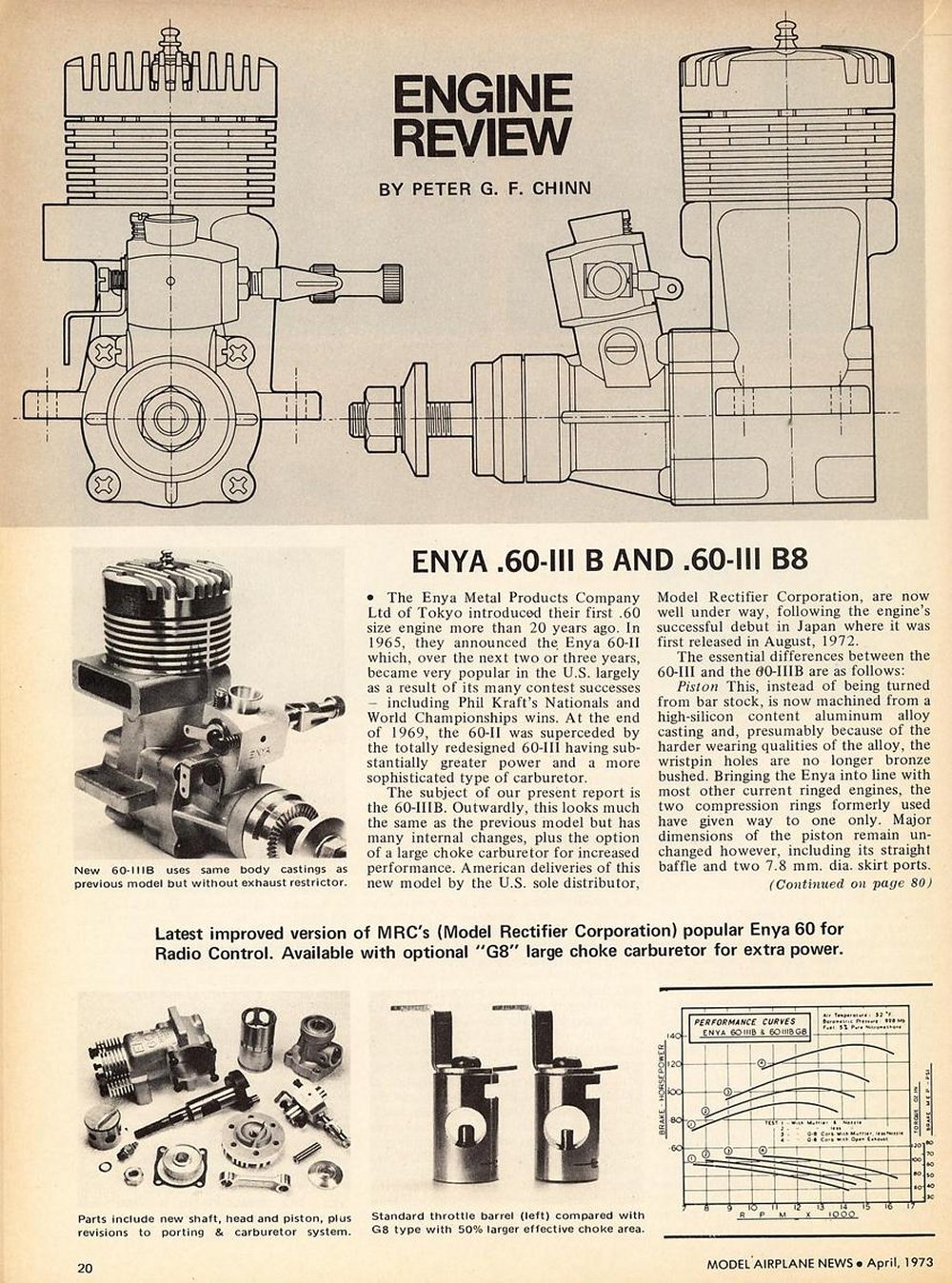 Enya 60-IIIB & 60-IIIB G8