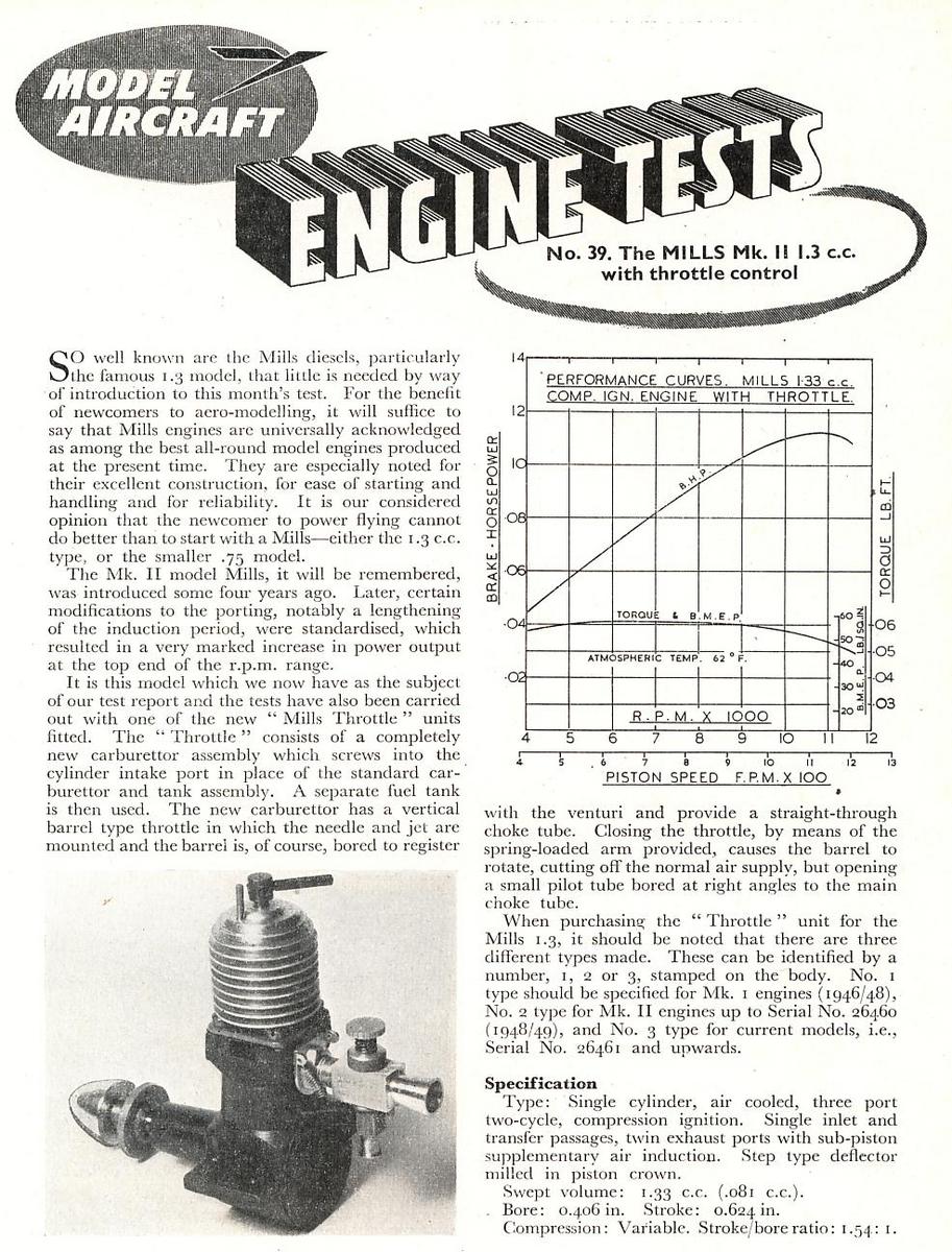 Mills 1.3 Mk II Throttled