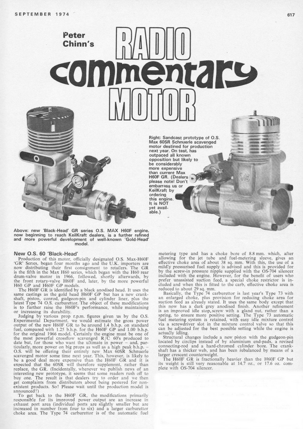 OS Max-H 60F GR Black Head