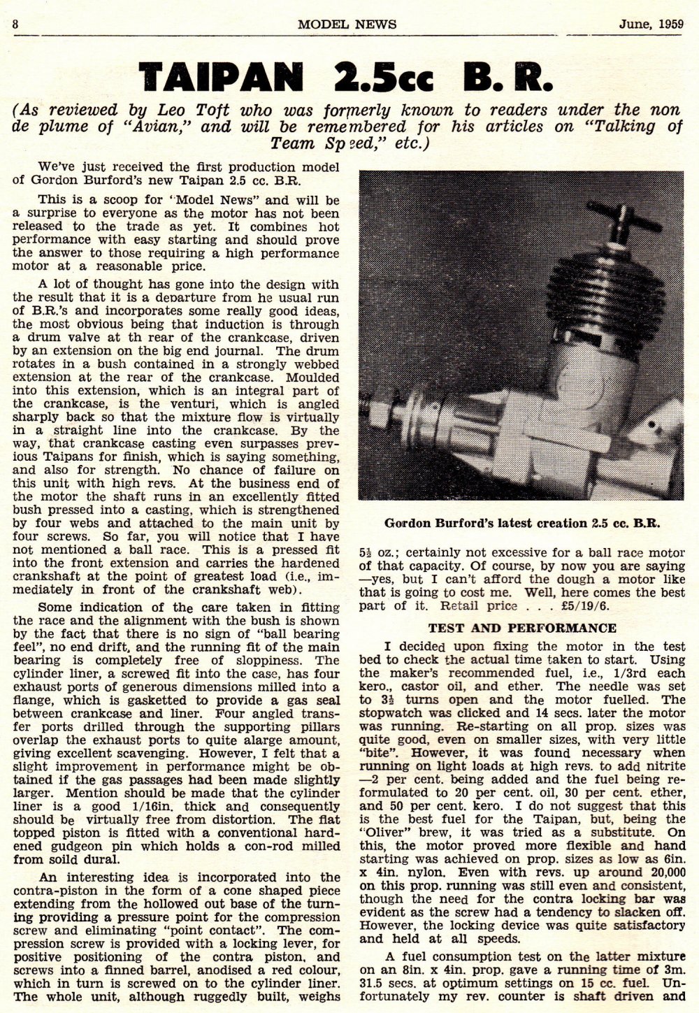 Taipan Mk 4 2.5 BR Diesel