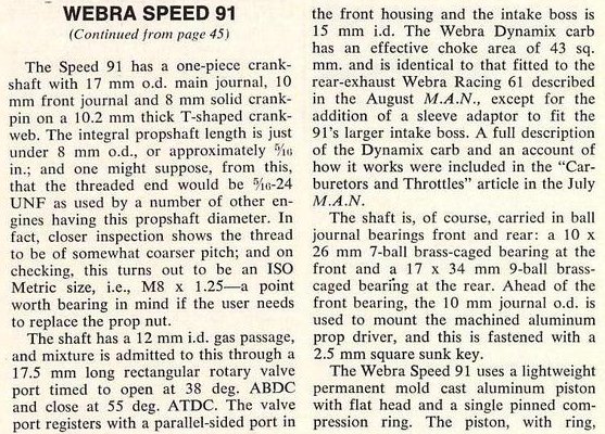 Webra Speed 91